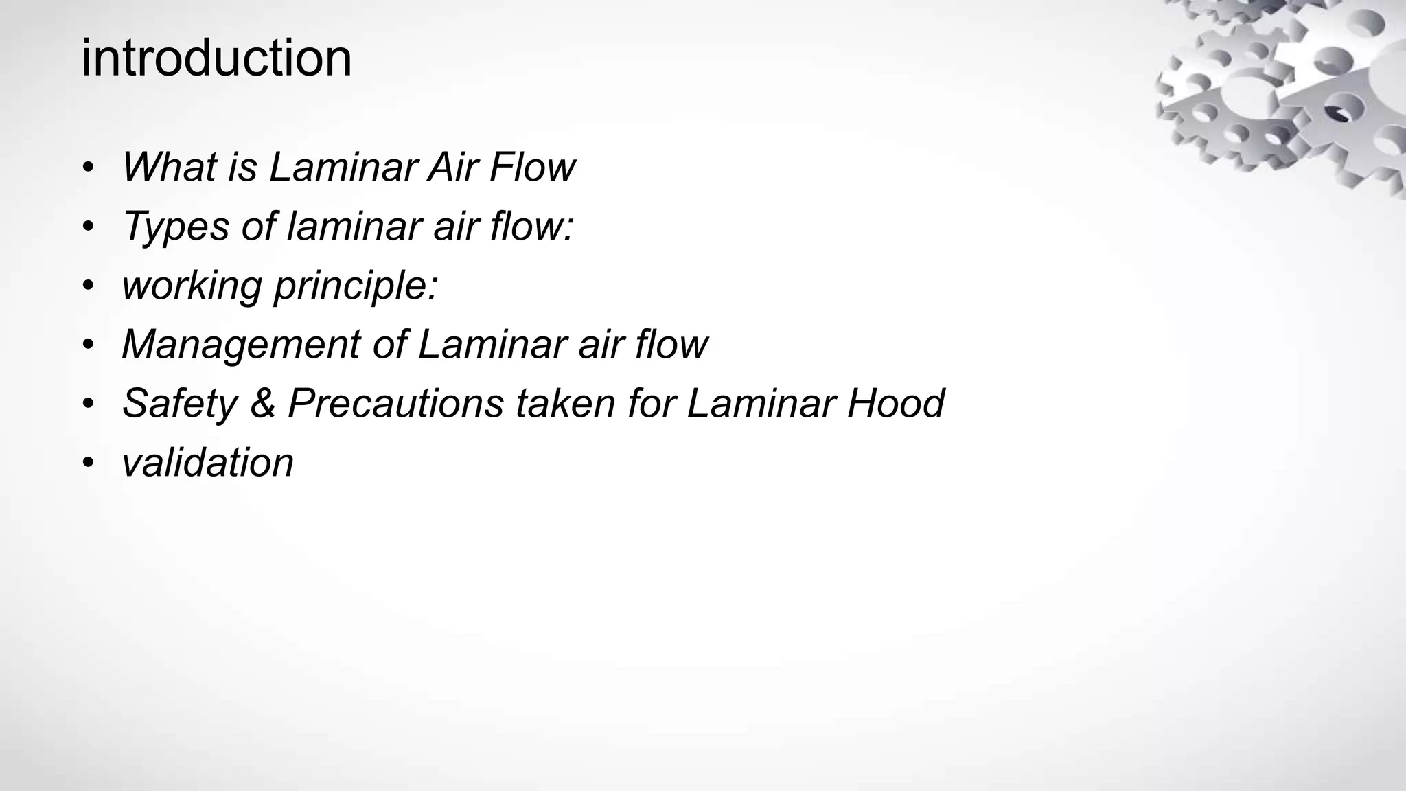 laminar air flow working & validation | PPT