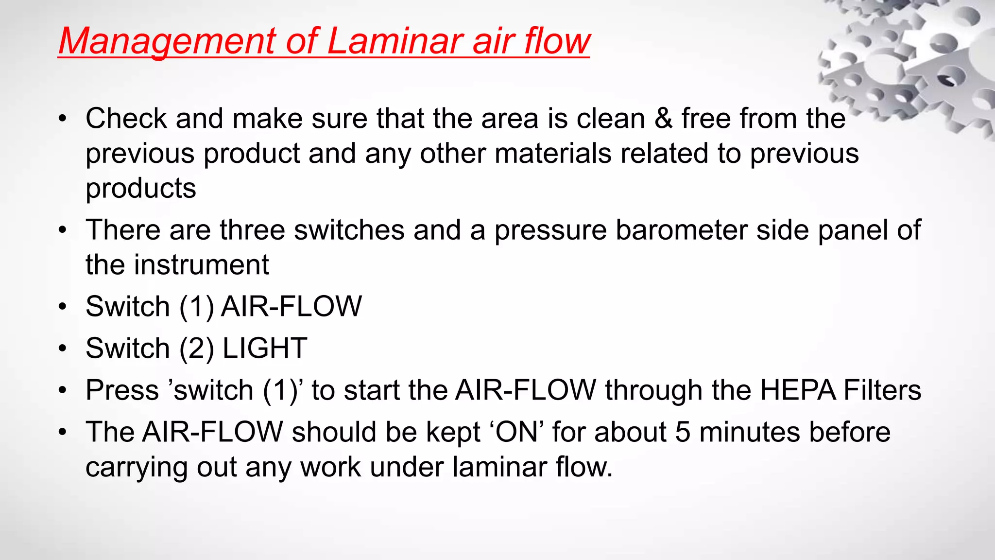 laminar air flow working & validation | PPT