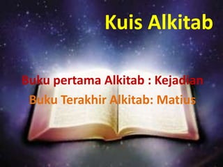 Pelaj 6 mengapa dan bagaimana membaca alkitab | PPTX