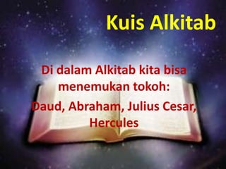 Pelaj 6 mengapa dan bagaimana membaca alkitab | PPTX
