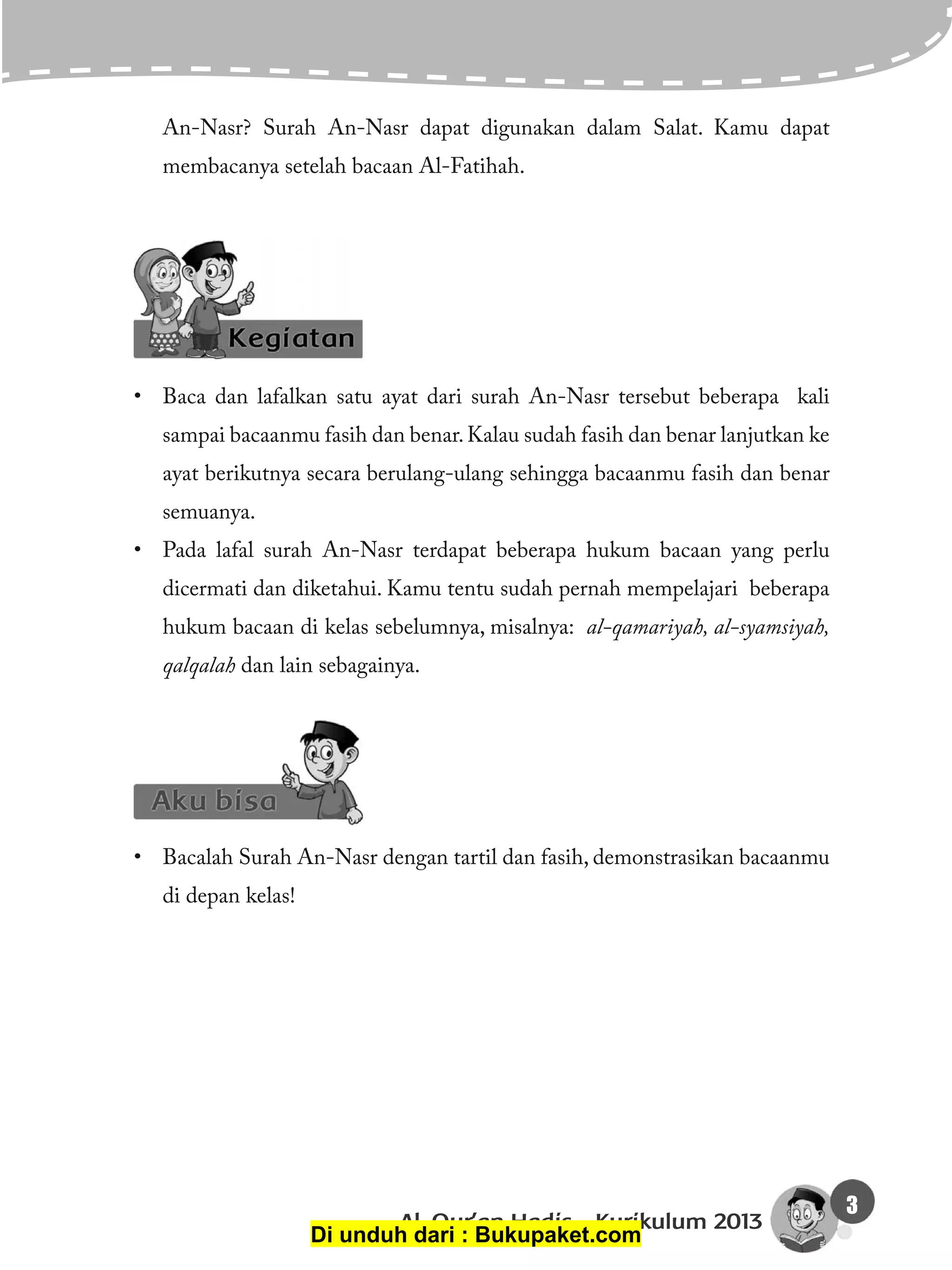 Pelajaran 1 mari belajar surah an nasr | PDF