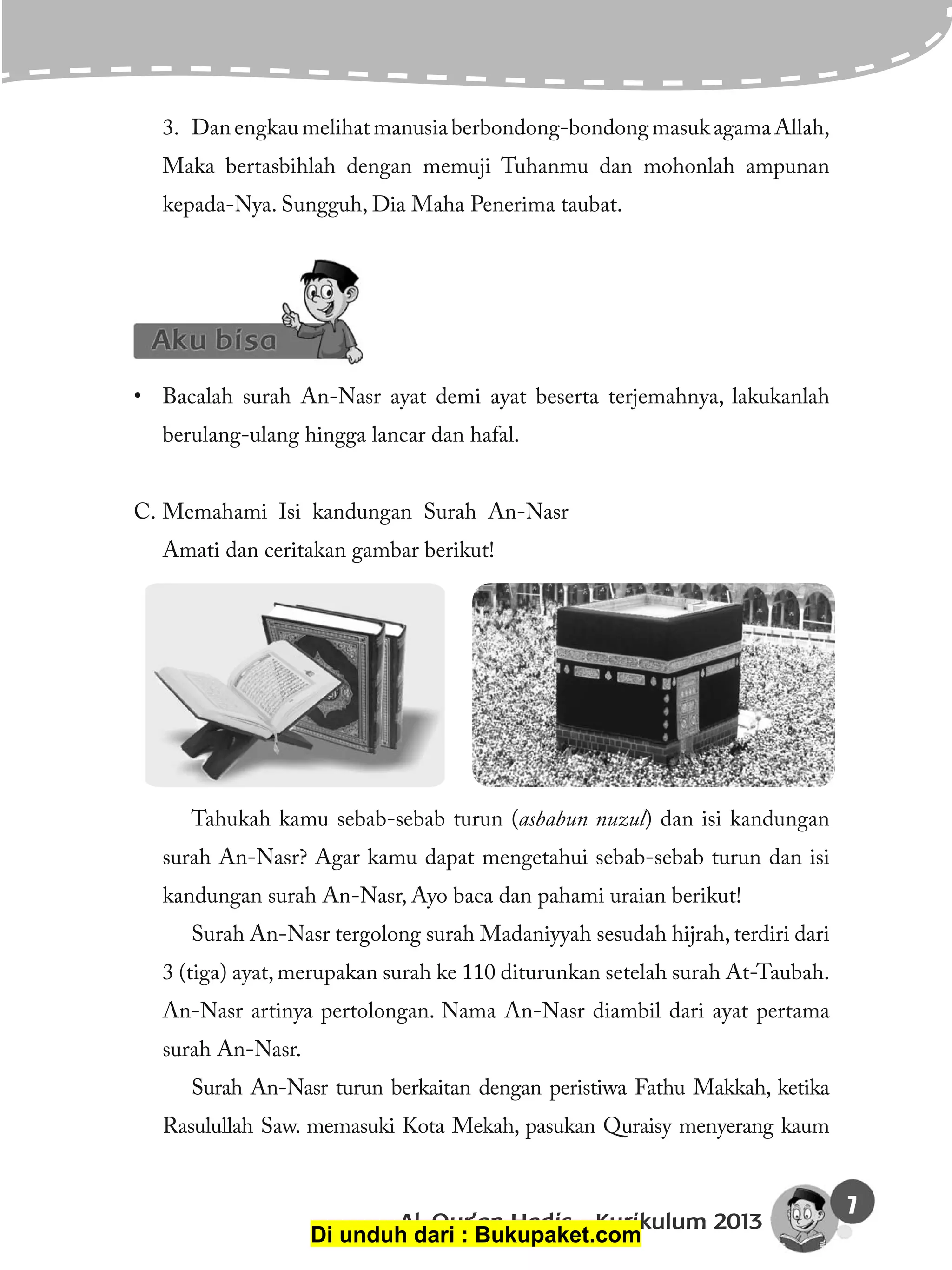 Pelajaran 1 mari belajar surah an nasr | PDF