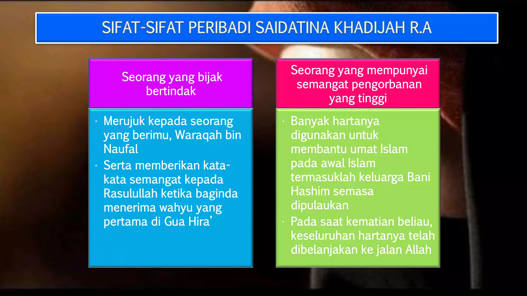 Pelajaran 23 (1) saidatina khadijah | PPTX