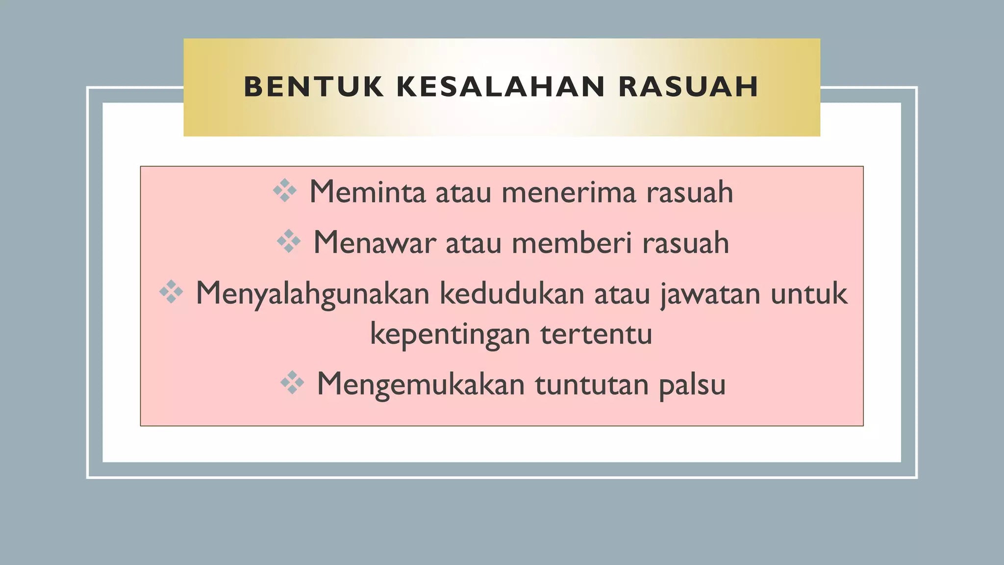 Pelajaran 4 Larangan Rasuah | PDF