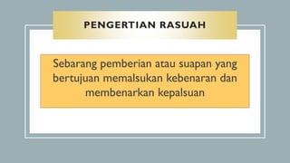 Pelajaran 4 Larangan Rasuah | PDF