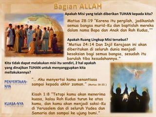 Pelajaran sekolah sabat ke 13 kebangunan yang dijanjikan misi allah ...