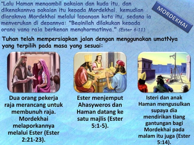 Pelajaran sekolah sabat ke 6 qtr 3 2015 ester dan mordekhai | PPTX