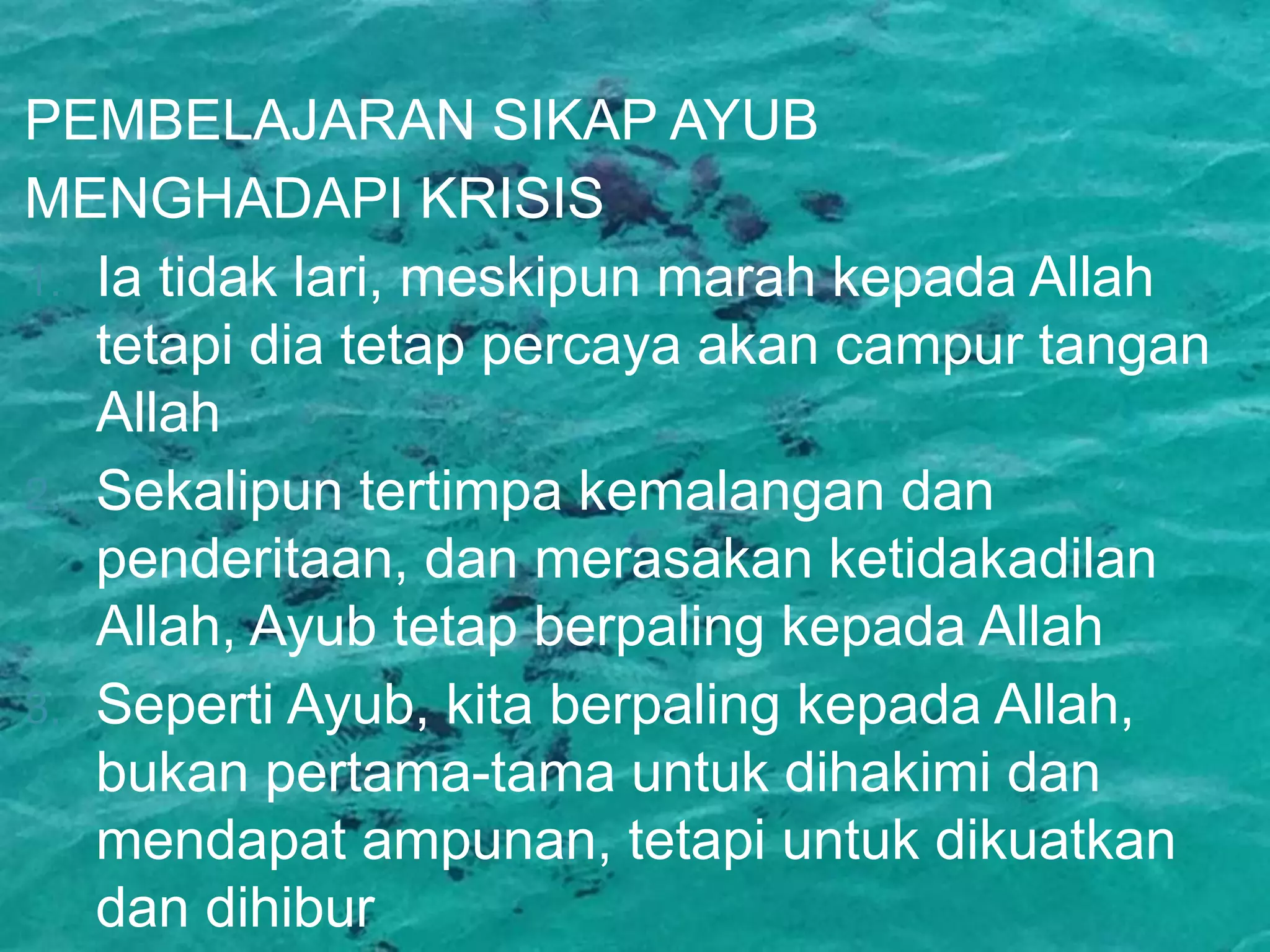 Pelajaran tentang penderitaan | PPTX