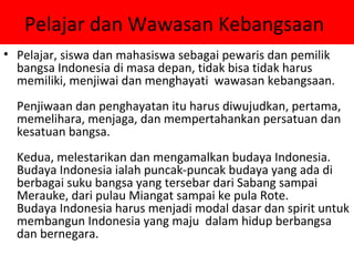 Musni Umar: Pelajar dan Pentingnya Pembangunan Wawasan Kebangsaan | PPT