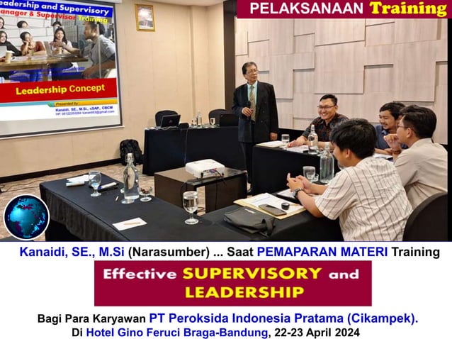PELAKSANAAN + Link2 Materi TRAINING "Effective SUPERVISORY & LEADERSHIP Skill". | PPT