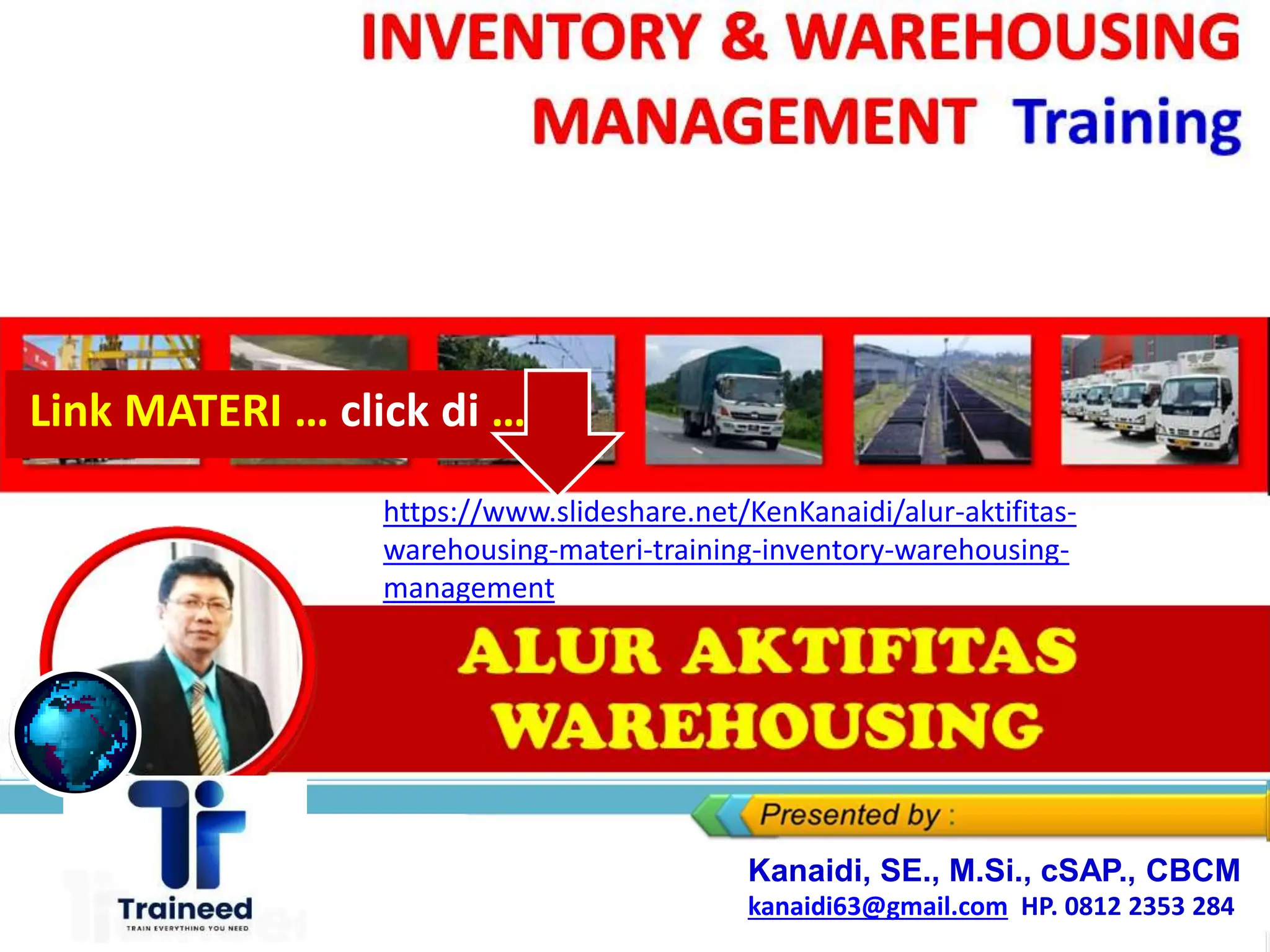 PELAKSANAAN + Link-Link MATERI Training_ "Effective INVENTORY & WAREHOUSING MANAGEMENT". | PPTX