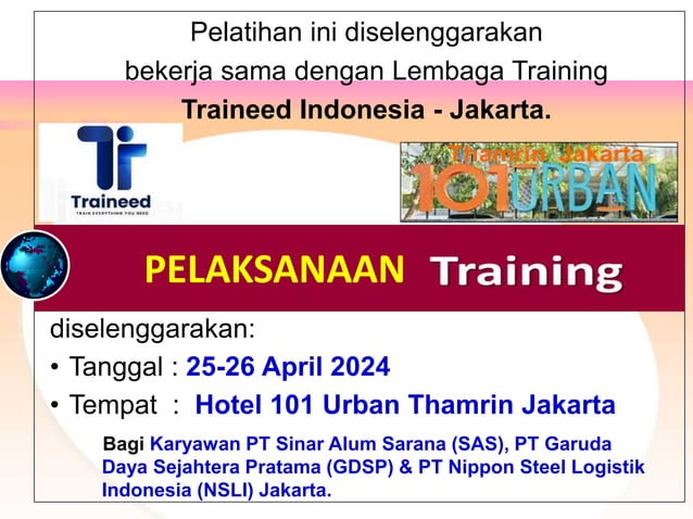 PELAKSANAAN + Link-Link MATERI Training_ "Effective INVENTORY & WAREHOUSING MANAGEMENT". | PPTX