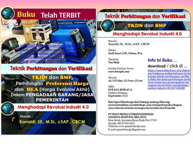 PELAKSANAAN + Link2 MATERI Pelatihan *"PTK 007 (Rev-5 Thn 2023) + Perhitungan TKDN & BMP (di SKK ...