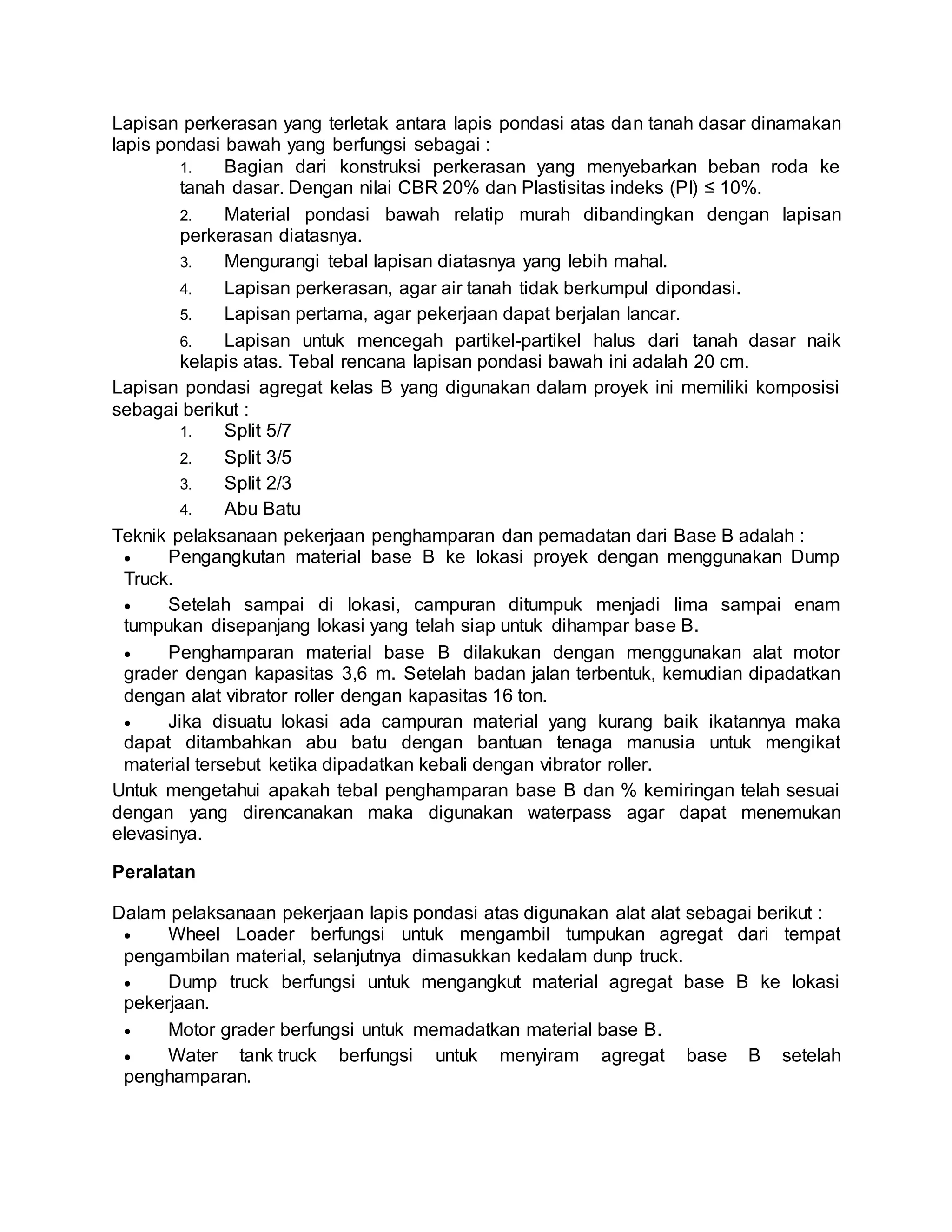 Pelaksanaan jalan raya | DOCX