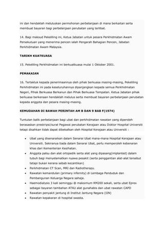 Pelaksanaan Kemudahan Perubatan Bagi Guru | PDF