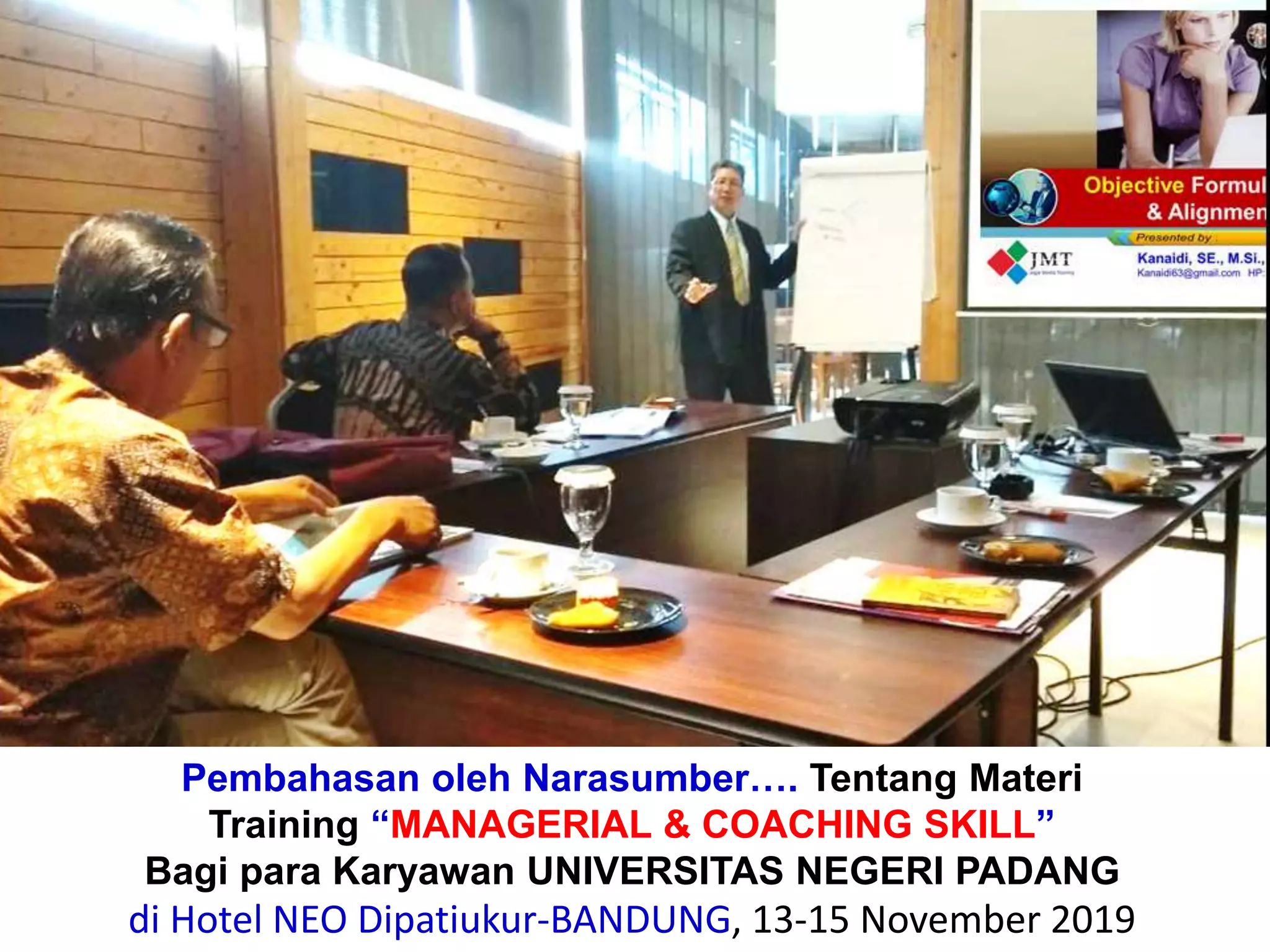 Training + Link-link Materi Training "MANAGERIAL & COACHING SKILLS" bagi Karyawan Universitas ...