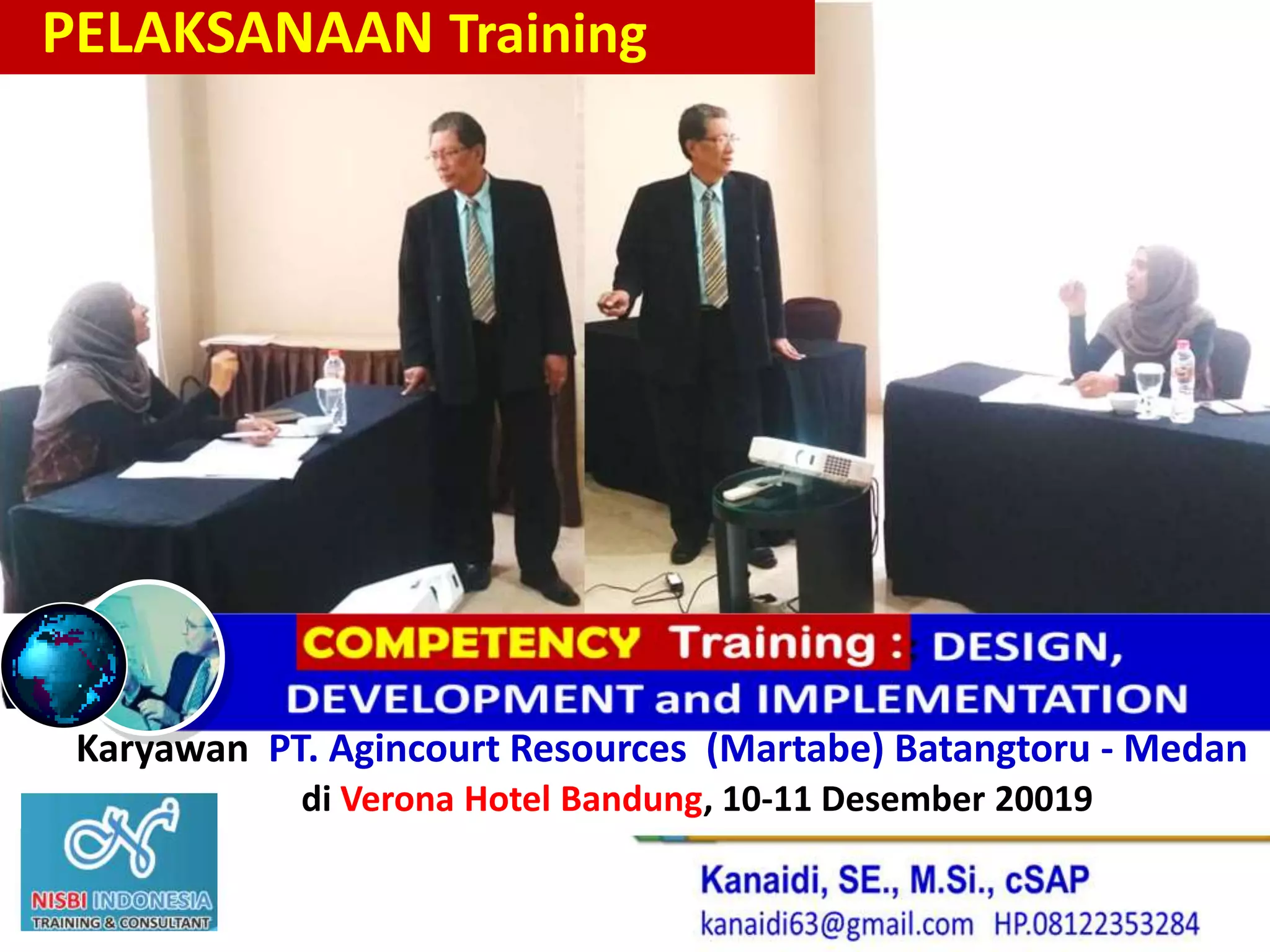 Pelaksanaan + Link-link Materi Training "HR COMPETENCY: Design, Development & Implementation" | PPT