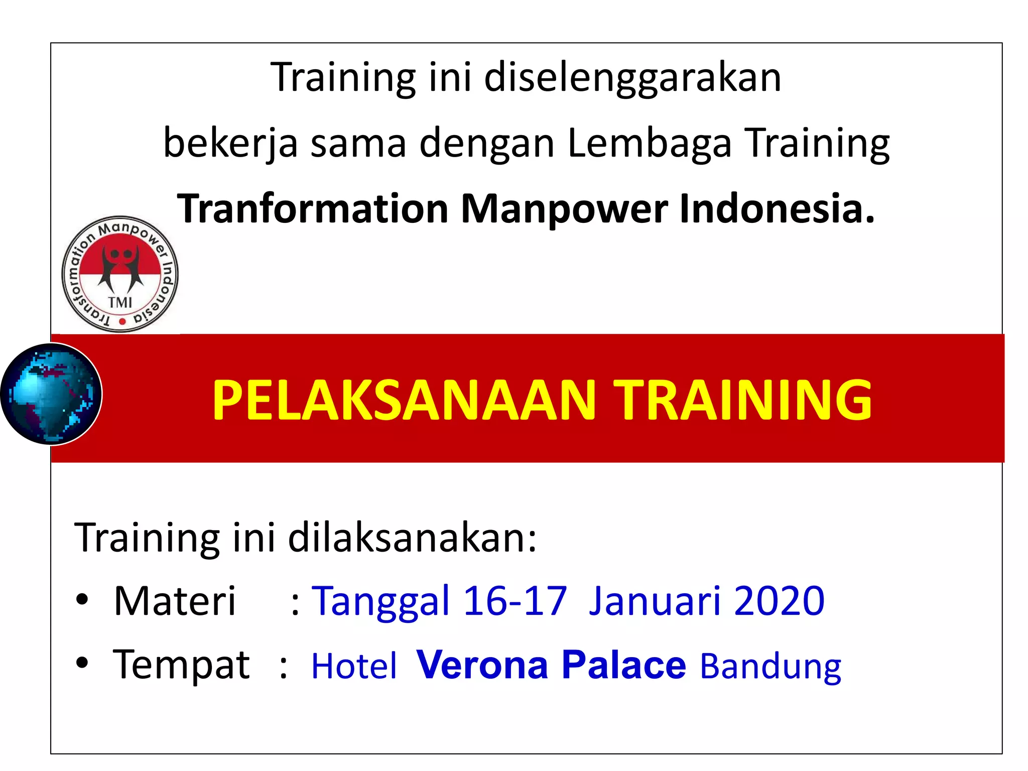 Pelaksanaan + Link-link Materi Training "Export-Import" | PPTX