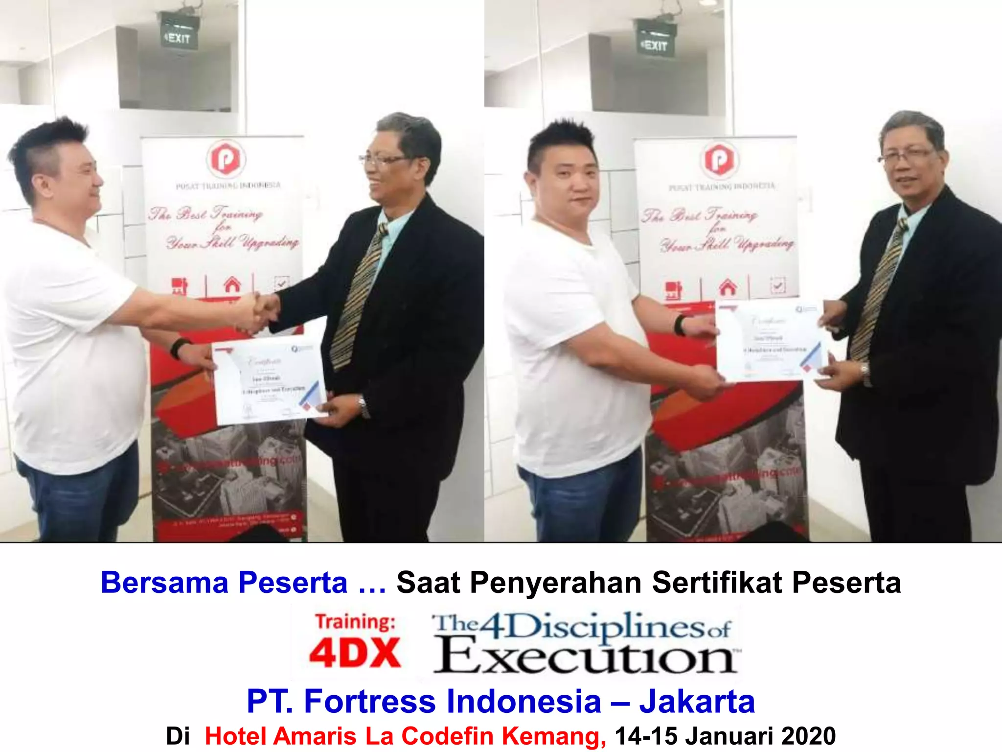 Pelaksanaan + Link link Materi Training "The 4DX (The 4 Disciplines of ...