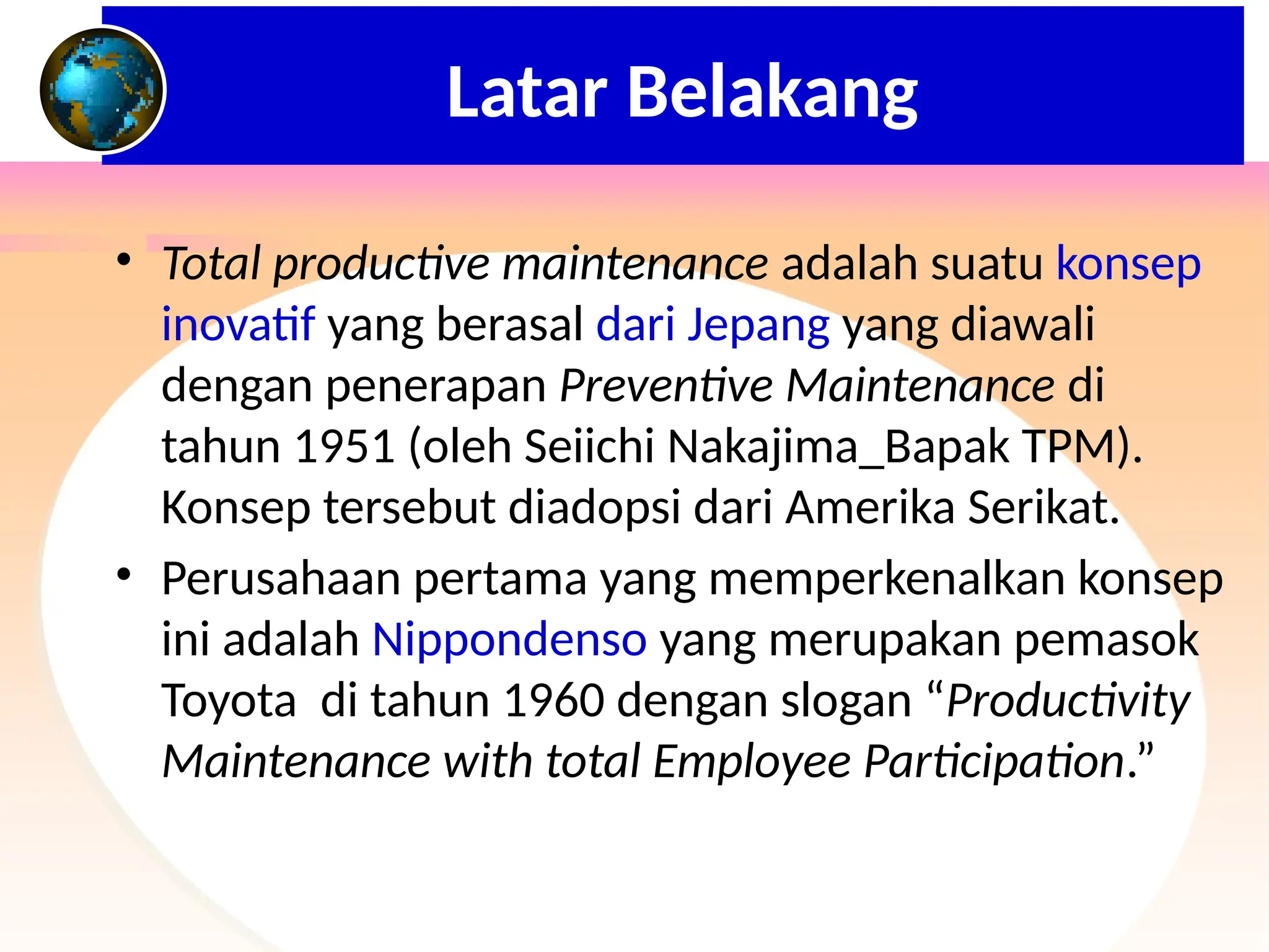 PELAKSANAAN & Link2 MATERI Training *"Effective MAINTENANCE MANAGEMENT"*. | PPTX