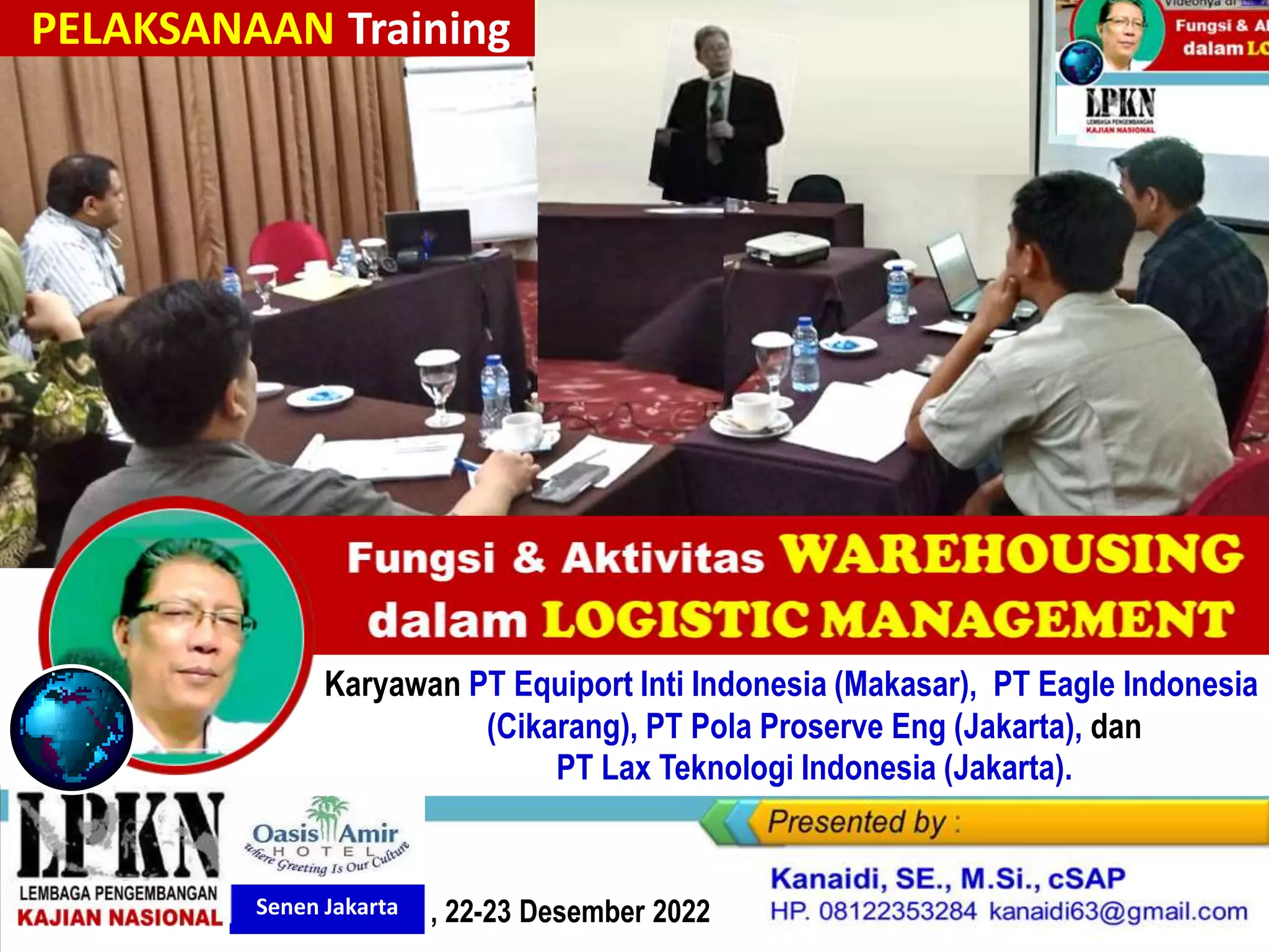 PELAKSANAAN + Link2 Materi TRAINING _"Effective WAREHOUSING MANAGEMENT". | PPT