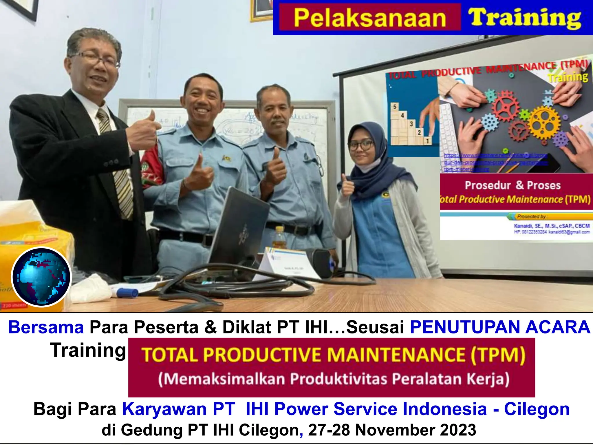 PELAKSANAAN & Link2 MATERI Training _"TOTAL PRODUCTIVE MAINTENANCE (TPM)". | PPTX