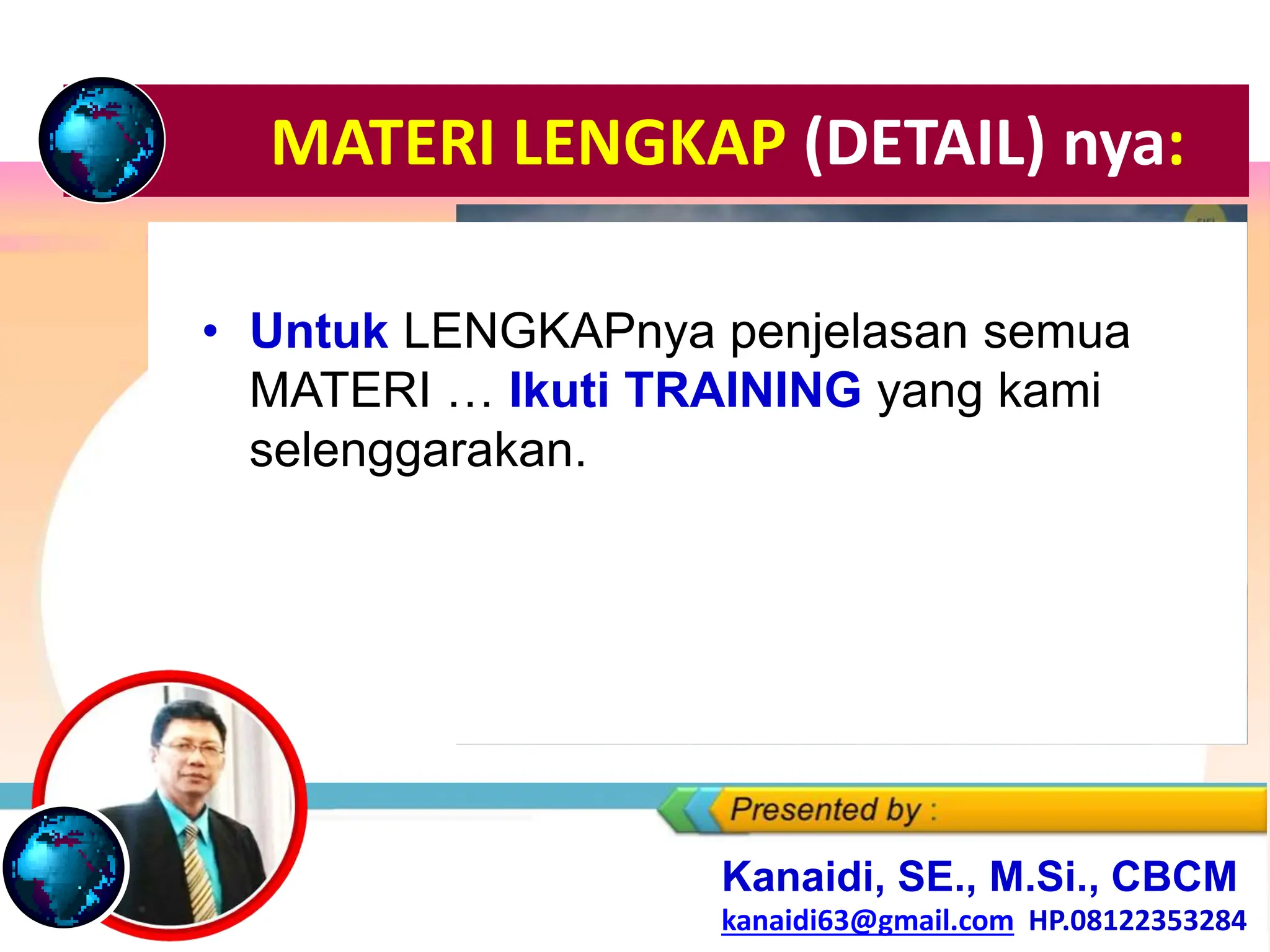 PELAKSANAAN & Link2 MATERI Training _"TOTAL PRODUCTIVE MAINTENANCE (TPM)". | PPTX