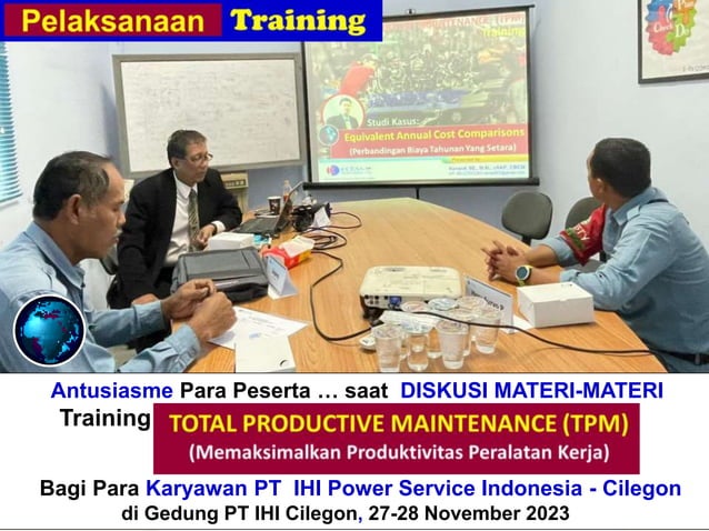 PELAKSANAAN & Link2 MATERI Training _"TOTAL PRODUCTIVE MAINTENANCE (TPM)". | PPT