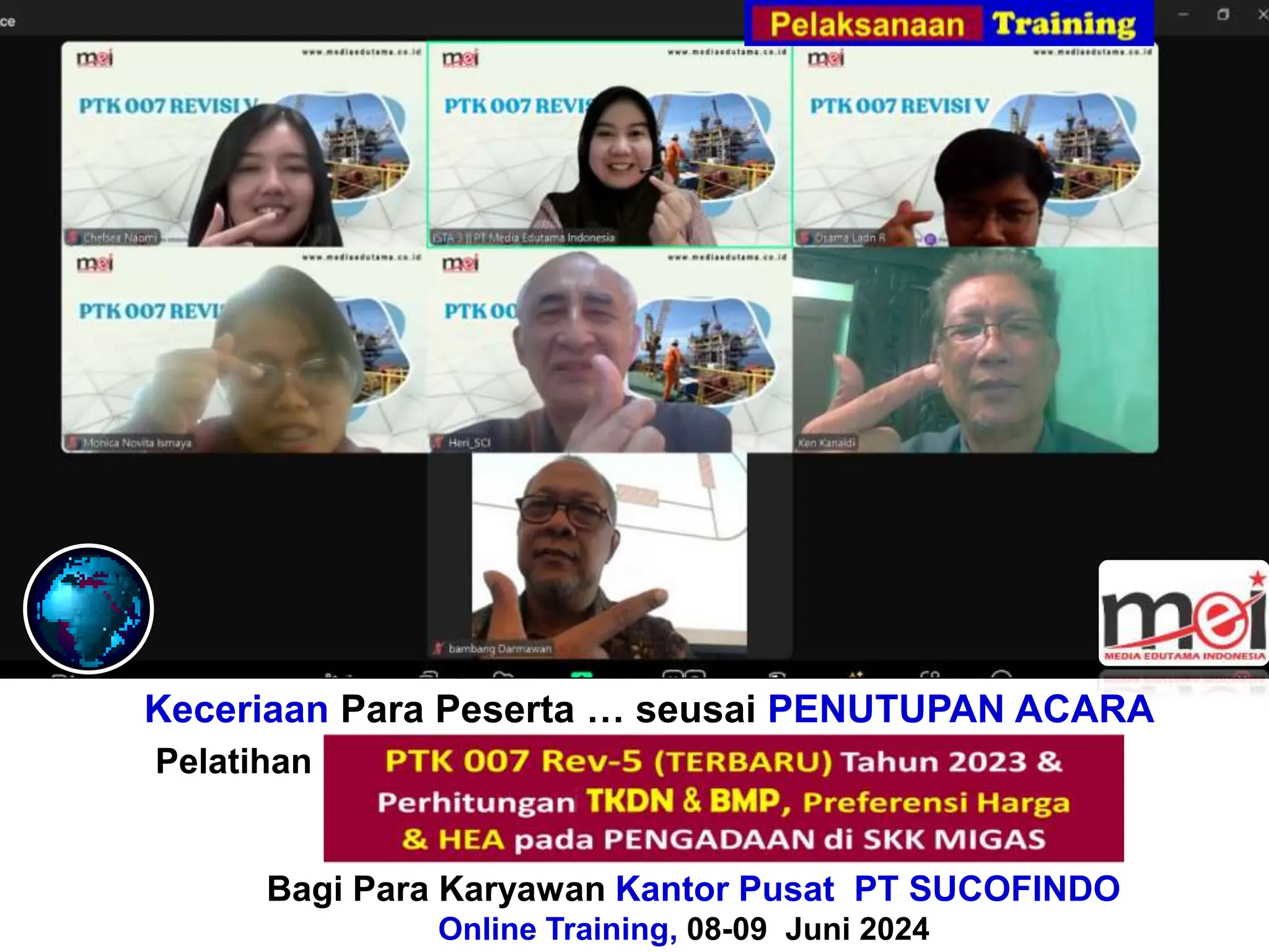 PELAKSANAAN + Link2 Materi Pelatihan_ "PTK 007 Rev-5 Tahun 2023 & Perhitungan TKDN, BMP ...