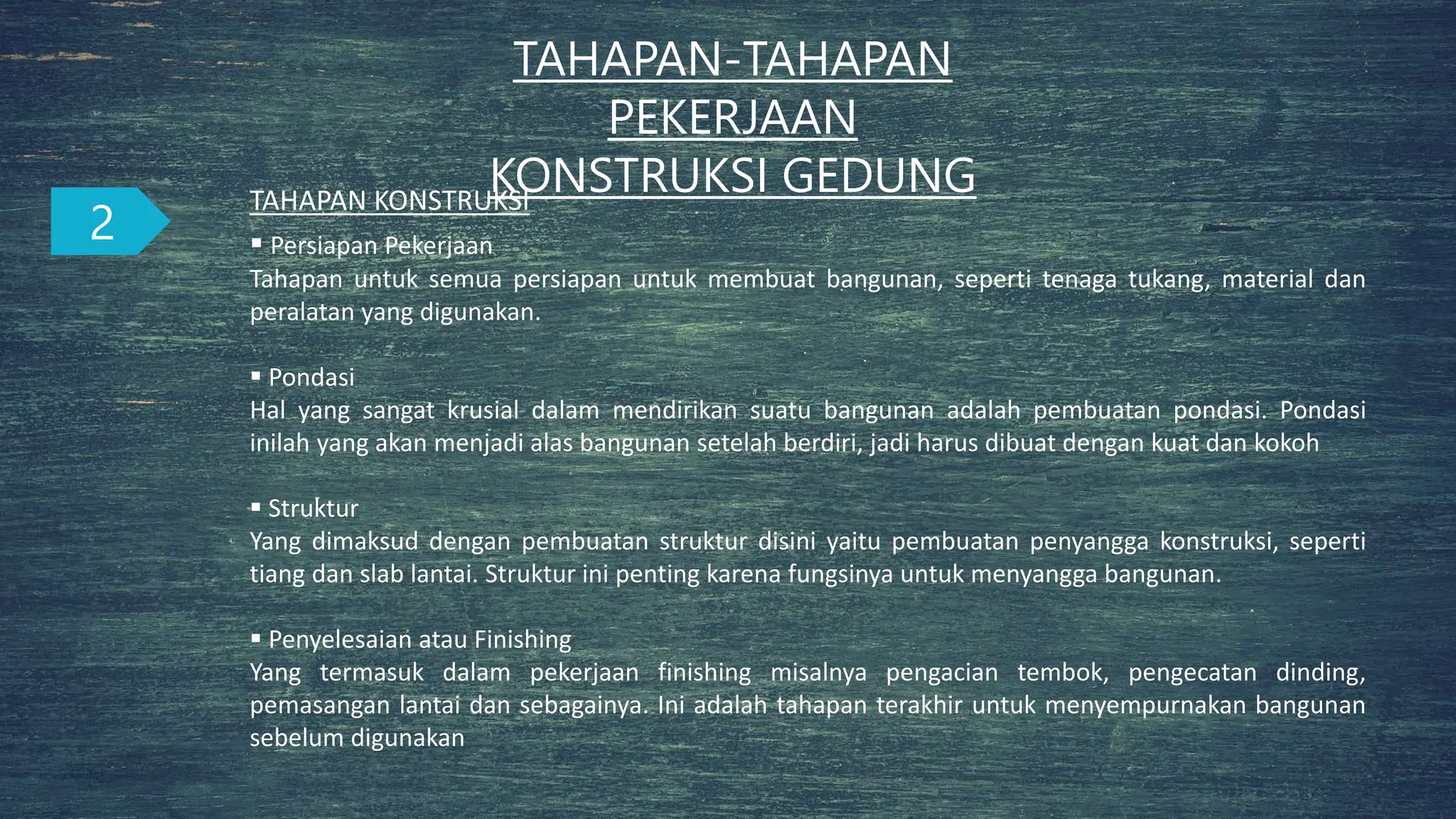 PROSEDUR PELAKSANAAN PEKERJAAN GEDUNG SEDERHANA | PPTX