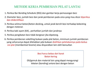 PELAKSANAAN PEMBESIAN PELAT LANTAI | PPTX
