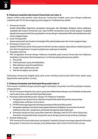 Pelaksanaan pengadaan barang jasa dengan swakelola | PDF