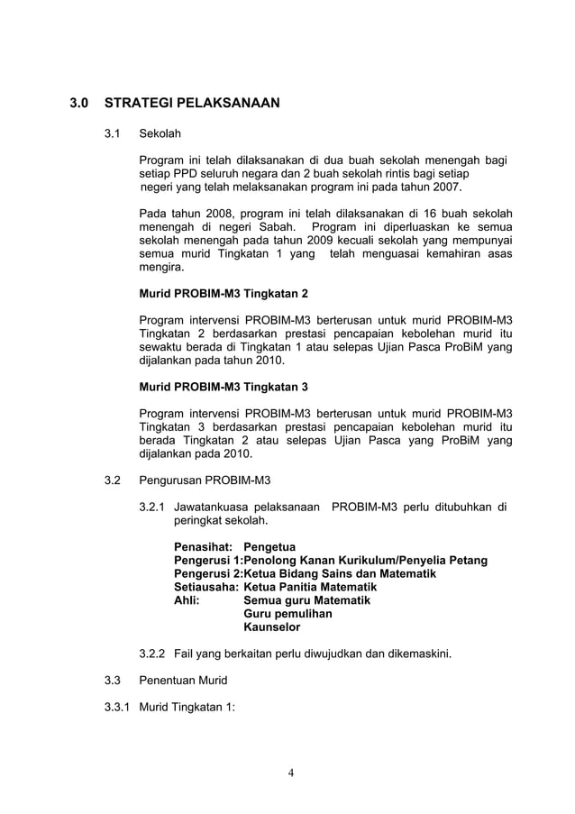 Pelaksanaan probim 2011 | DOC