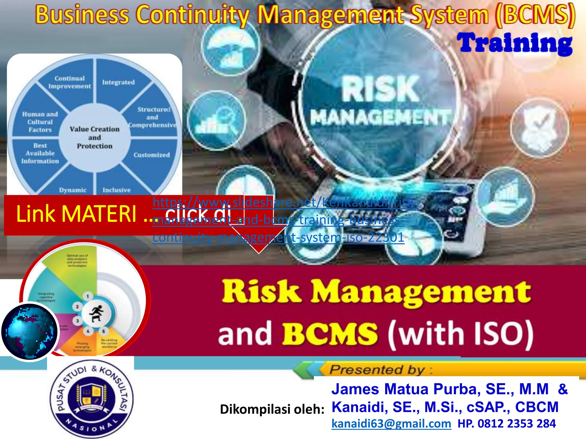 PELAKSANAAN + Link2 MATERI Training _"Business Continuity Management ...