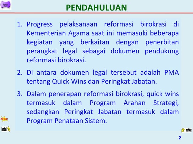 Pelaksanaan quick wins | PPT