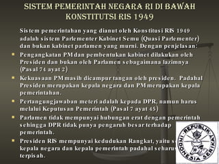 Pelaksanaan Sistem Pemerintahan Di Indonesia Eric | PPT