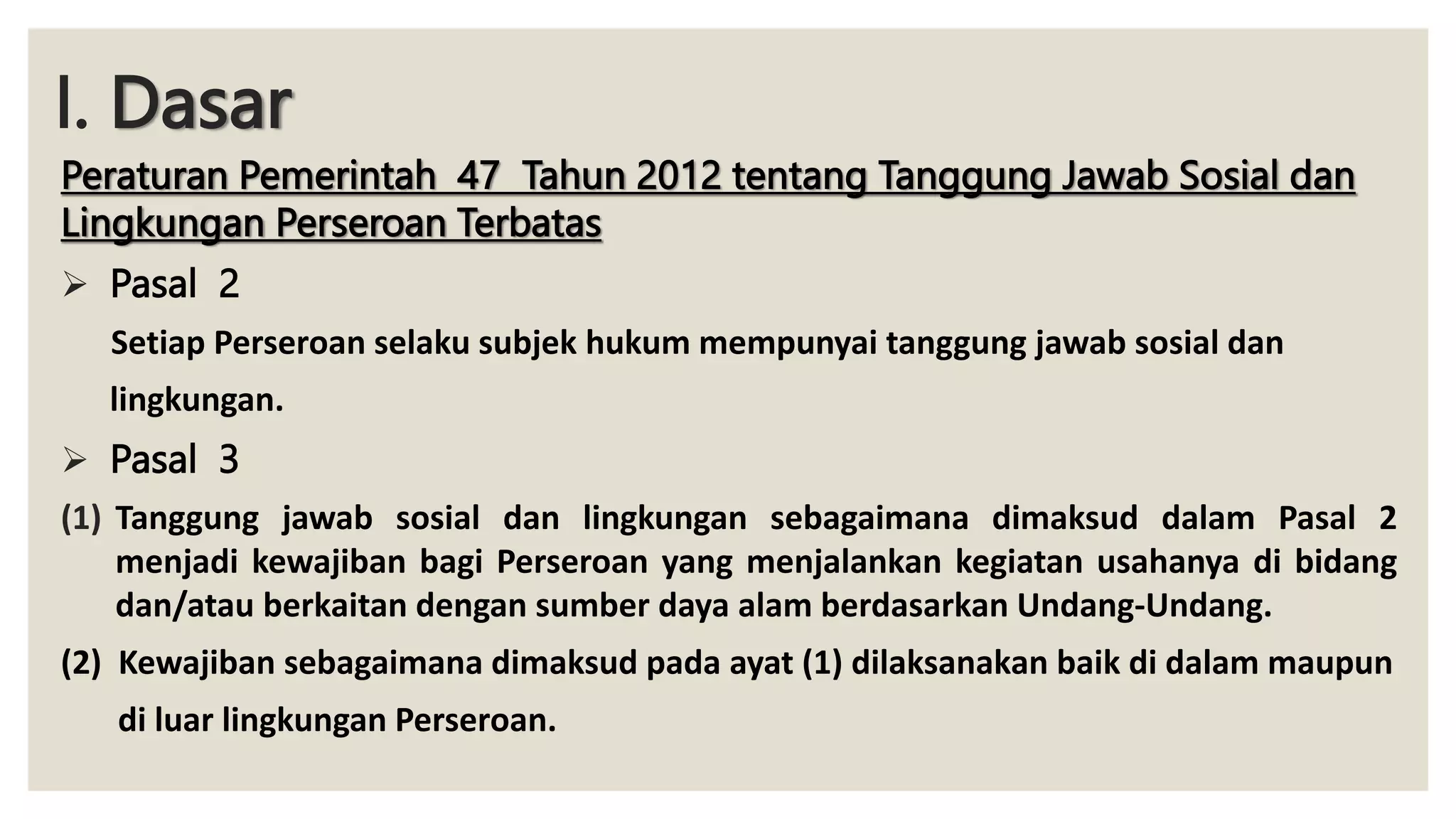PELAKSANAAN TANGGUNG JAWAB SOSIAL DAN LINGKUNGAN PERUSAHAAN (.pptx