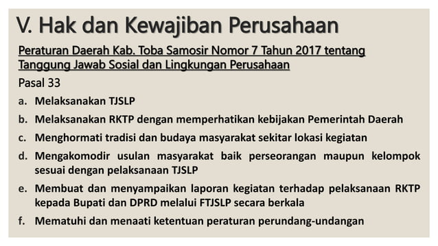 PELAKSANAAN TANGGUNG JAWAB SOSIAL DAN LINGKUNGAN PERUSAHAAN (.pptx