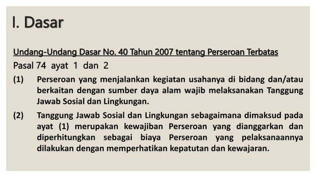 PELAKSANAAN TANGGUNG JAWAB SOSIAL DAN LINGKUNGAN PERUSAHAAN (.pptx