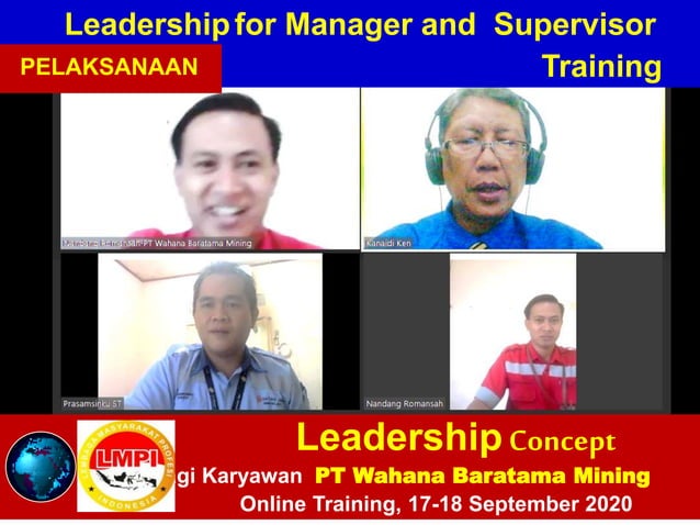Pelaksanaan Taining "LEADERSHIP for Manager and Supervisor" Karyawan PT ...