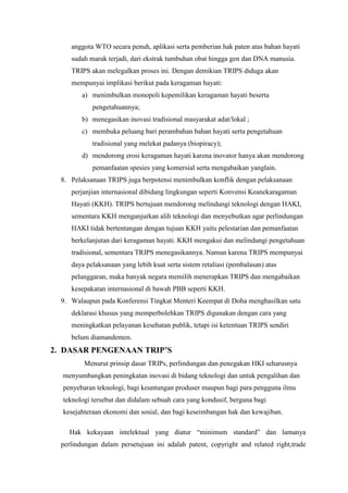 Pelaksanaan trip’s dan haki pada dunia bisnis di indonesia | PDF
