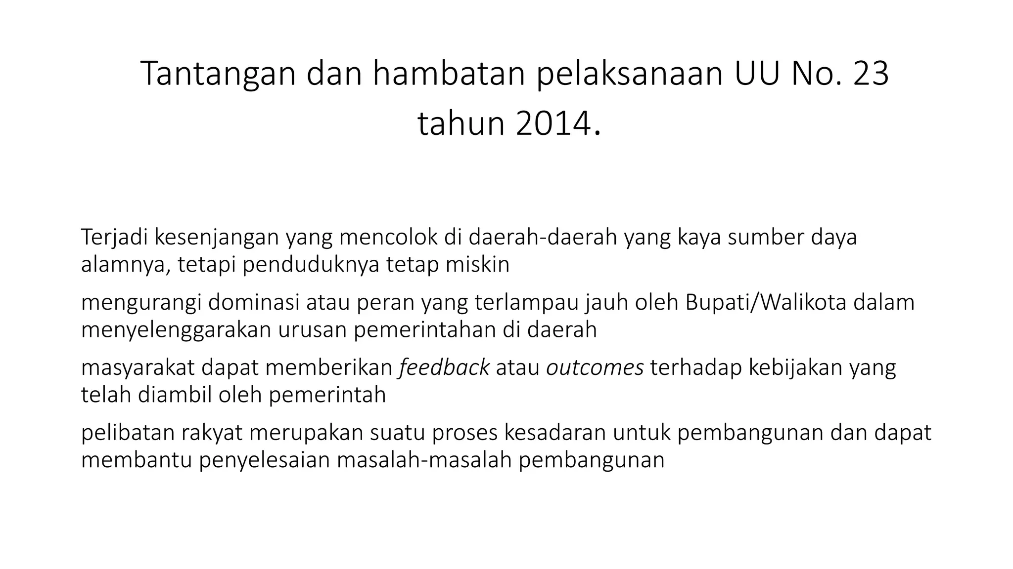 pelaksanaan UU 23 tahun 2014.pptx