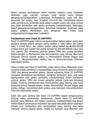 PELAKU PEMBANTU DALAM TINDAK PIDANA PERDAGANGAN ORANG | PDF