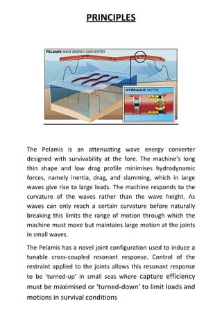Pelamis wave energy converter seminar report | DOCX