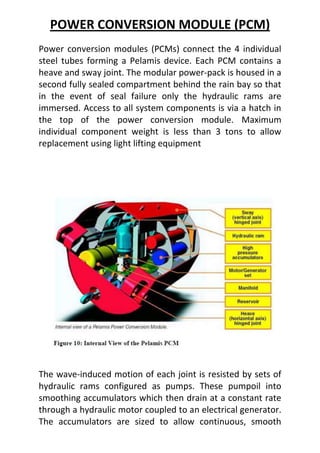 Pelamis wave energy converter seminar report | DOCX