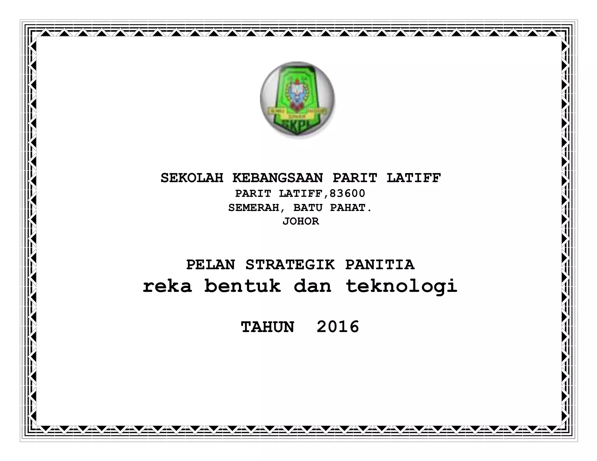 Pelan strategik pelan operasi rbt 2016 | DOCX