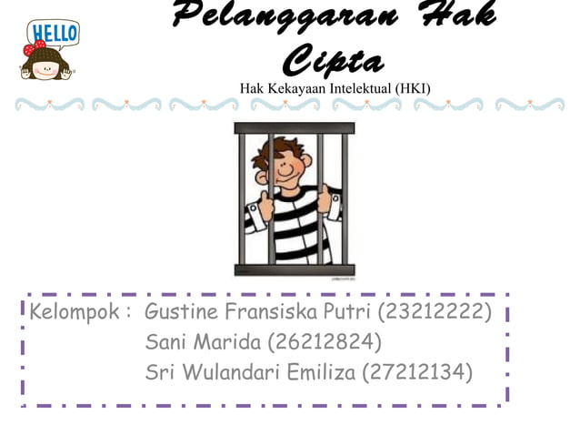 Pelanggaran hak cipta | PPT