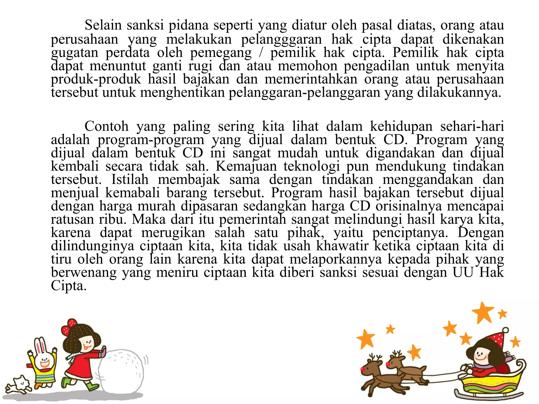 Pelanggaran hak cipta | PPT