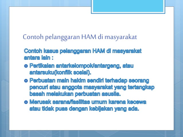 kasus-kasus Pelanggaran ham di indonesia dan contoh pelanggaran HAM di ...