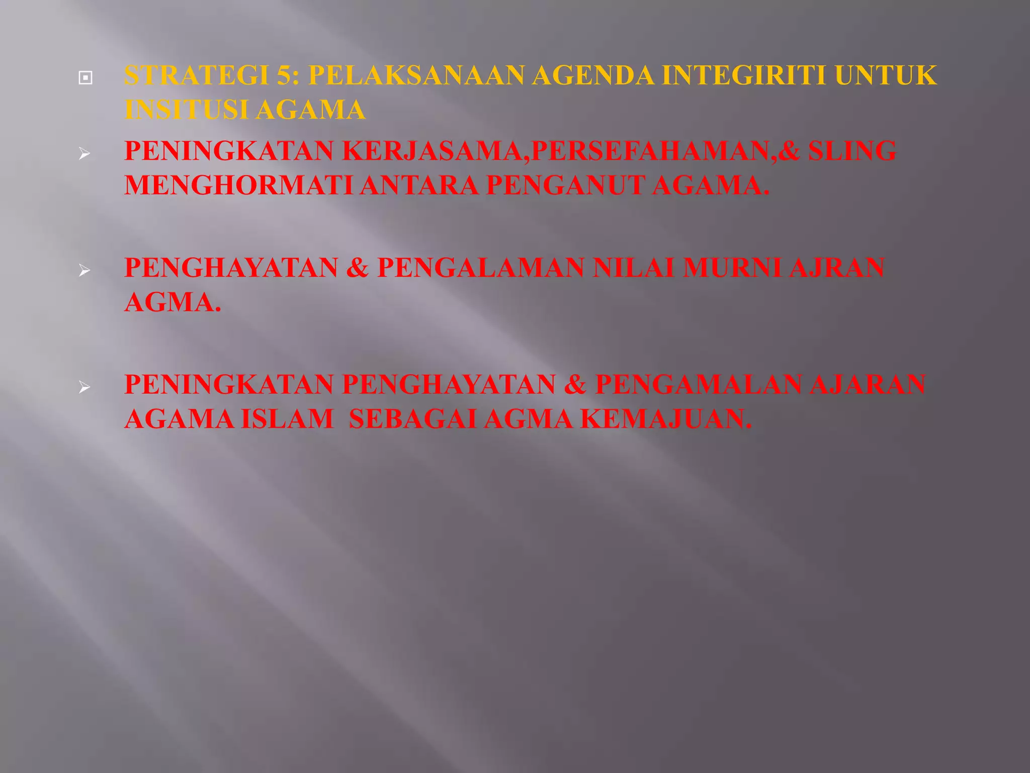 Pelan integriti nasional | PPTX